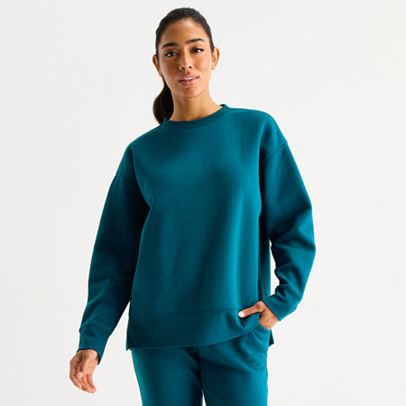 Click here for Xersion Womens Oversized Super Soft Fleece Crewnec... prices