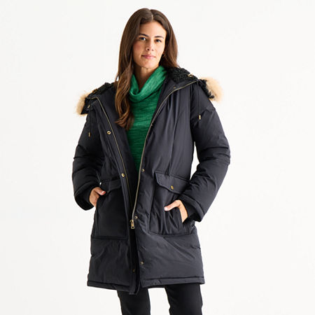 Click here for St. Johns Bay Womens Heavyweight Parka  Medium  Bl... prices