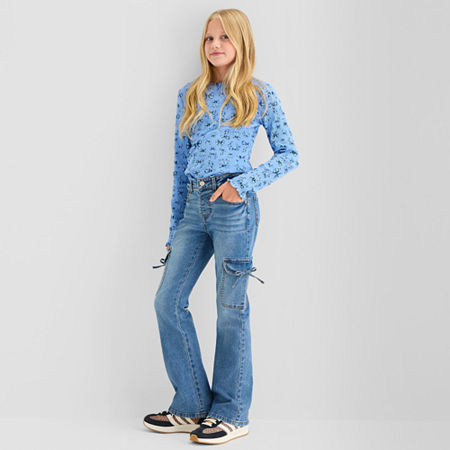 Click here for Vanilla Star Big Kid Girls Mid Rise Flare Leg Jean... prices
