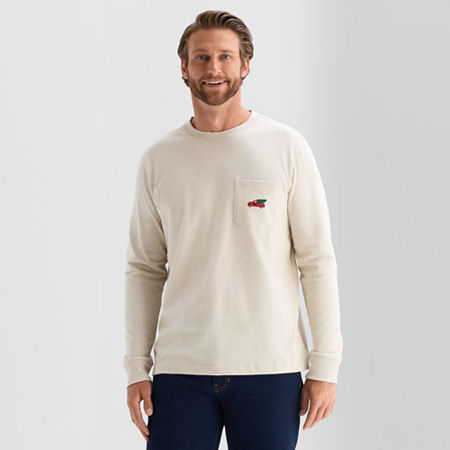 Click here for St. Johns Bay Sueded Jersey Mens Crew Neck Long Sl... prices