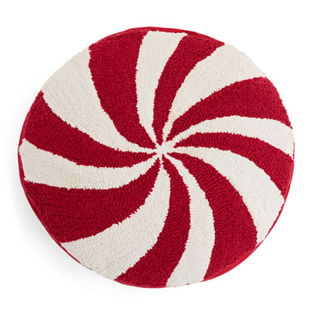 Click here for North Pole Trading Co. Peppermint Round Throw Pill... prices