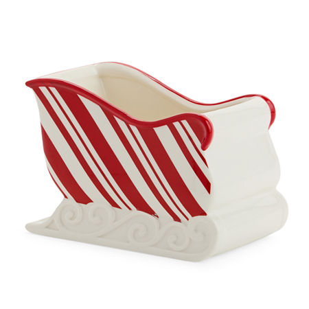 Click here for North Pole Trading Co. Peppermint Sleigh Stoneware... prices