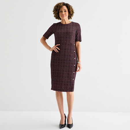 Click here for Liz Claiborne Womens Short Sleeve Midi Plaid Sheat... prices
