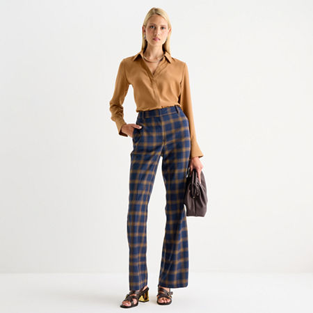 Click here for Worthington Womens Long Sleeve Blouse  X-large  Br... prices