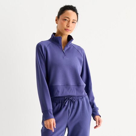 Click here for Xersion Womens Scuba Luxe Half Zip Pullover  X-lar... prices