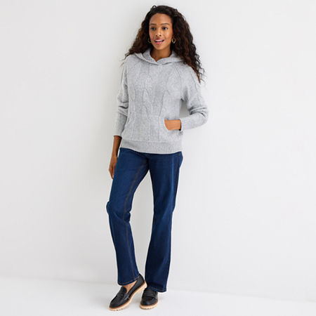 Click here for St. Johns Bay Womens Mock Neck Long Sleeve Cardiga... prices