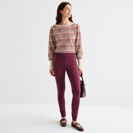 Click here for St. Johns Bay Womens Skinny Pull-On Pant  Large  R... prices