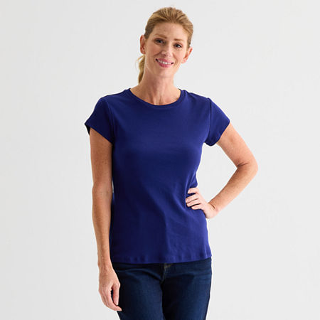 Click here for Liz Claiborne Womens Crew Neck Short Sleeve T-Shir... prices