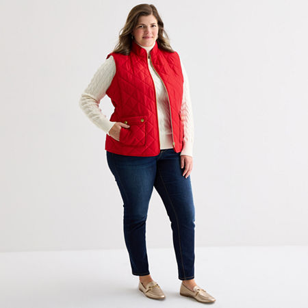 Click here for St. Johns Bay Womens Plus Midweight Quilted Vest... prices