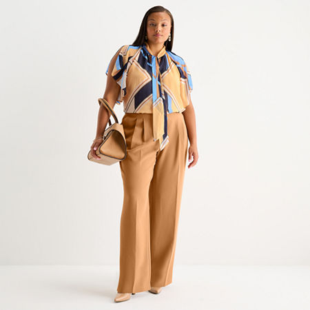 Click here for Worthington Womens Plus Straight Trouser  30w  Bro... prices