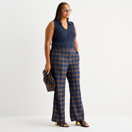 Click here for Worthington Plus Womens High-Rise Modern Trouser... prices
