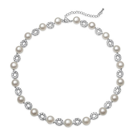 Click here for Cultured Freshwater Pearl and Cubic Zirconia Silve... prices