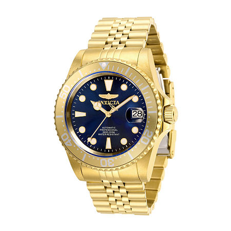 Invicta Mens 30097 Pro Diver Automatic 3 Hand Blue Dial Watch - Blue