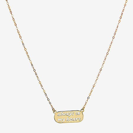 Click here for Womens 10K Gold 17 Inch Pendant Necklace  One Size prices