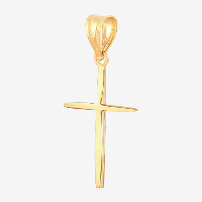 Womens 14K Gold Cross Pendant, Color: Yellow - JCPenney