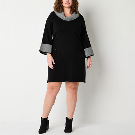 Click here for Jessica Howard Womens Plus 3/4 Sleeve Chevron Swea... prices