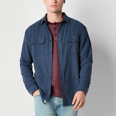 Click here for mutual weave Mens Long Sleeve Regular Fit Flannel... prices