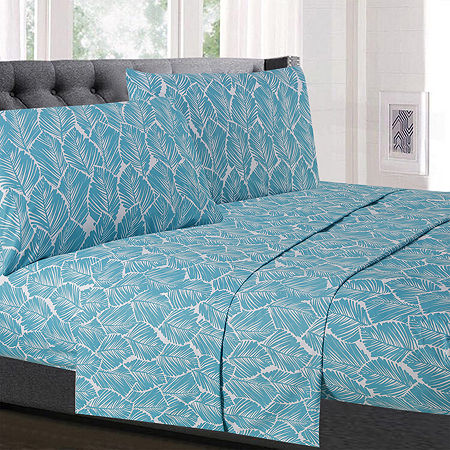 Click here for Sweet Home Collection Tropical Leaf Printed Sheet... prices