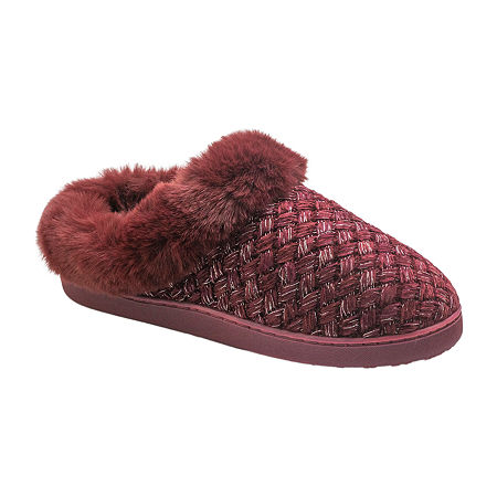 Click here for Cuddl Duds Chenille Womens Clog Slippers  Large  R... prices