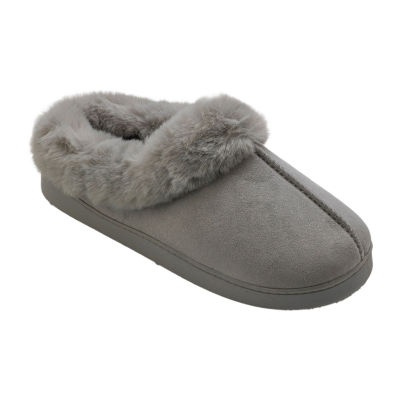 Cuddl Duds Microsuede Womens Memory Foam Clog Slippers - JCPenney
