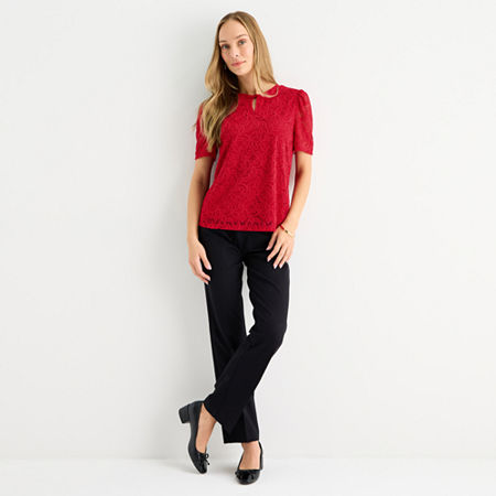 Click here for Liz Claiborne Womens Round Neck Long Sleeve Blouse... prices