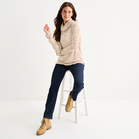 Click here for St. Johns Bay Womens Cowl Neck Long Sleeve Blouse... prices