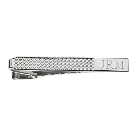 Click here for Personalized Grid Pattern Tie Bar  One Size  Silve... prices