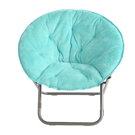 Click here for Urban Shop Faux Fur Saucer Chair  One Size  Blue prices