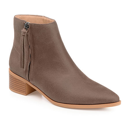 Journee Collection Womens Sadiya Pointed Toe Booties - Brown