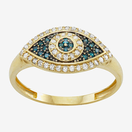 Click here for 1/3 CT.T.W. Color-Enhanced Blue and Natural White... prices