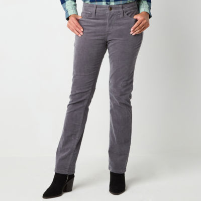 St. John's Bay Secretly Slender Womens Mid Rise Straight Corduroy Pant ...