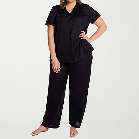 Click here for Exquisite Form Womens V-Neck Short Sleeve 2-pc. Pl... prices