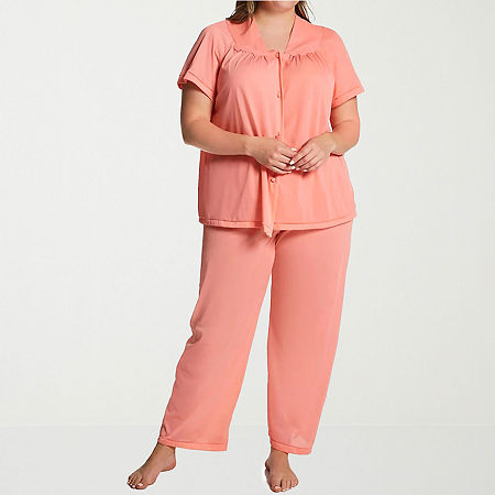 Click here for Exquisite Form Womens V-Neck Short Sleeve 2-pc. Pl... prices