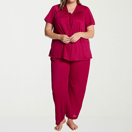 Click here for Exquisite Form Womens V-Neck Short Sleeve 2-pc. Pl... prices
