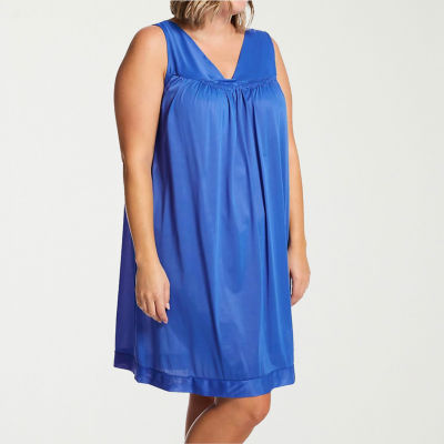 Exquisite Form Womens V Neck Sleeveless Plus Nightgown - JCPenney