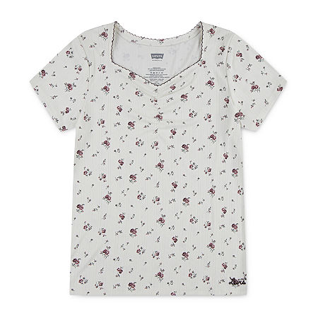 Click here for Levis Girls Short Sleeve Regular Fit Graphic T-Shi... prices