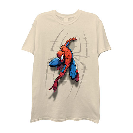 Click here for Mens Crew Neck Short Sleeve Spiderman Graphic T-Sh... prices