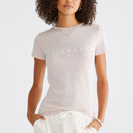 Click here for AEROPOSTALE. Womens Round Neck Short Sleeve Regula... prices