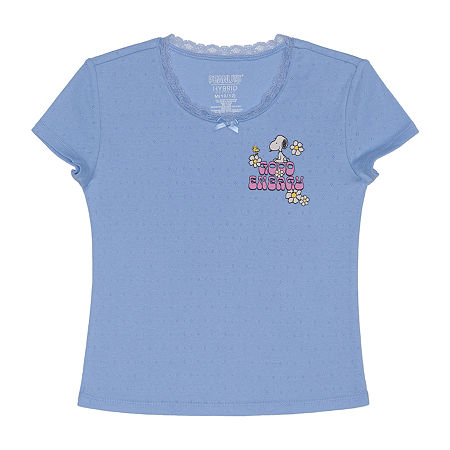 Click here for Little & Big Kid Girls V Neck Short Sleeve Oversiz... prices