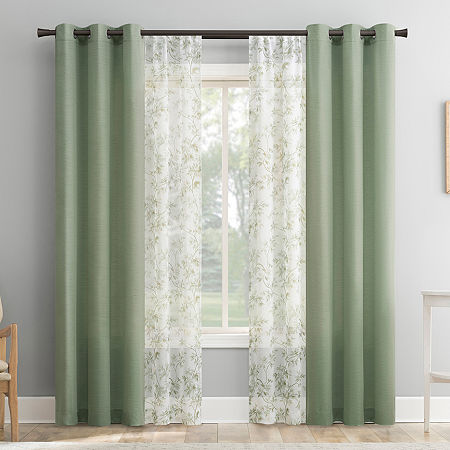 Click here for No 918 Harmon Print Grommet Top Light-Filtering Se... prices
