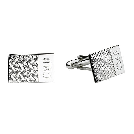 Click here for Personalized Zigzag Pattern Cuff Links  One Size... prices
