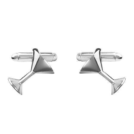 Click here for Martini Glass Cuff Links  One Size  Silver prices