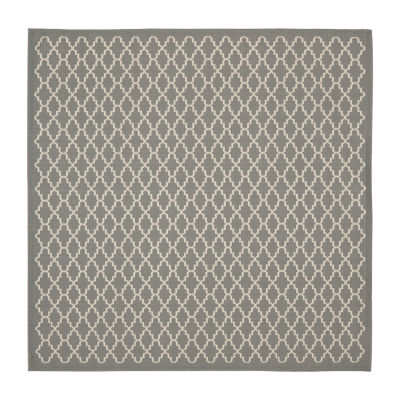 Safavieh Courtyard Collection Bora Geometric Indoor/Outdoor Runner Rug ...