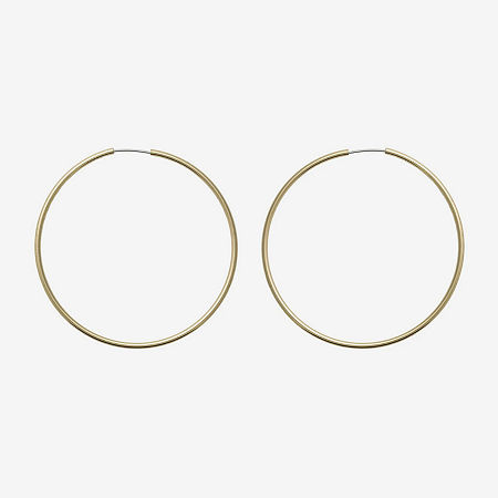 Click here for Mixit Womens 80mm Hoop Earrings  One Size  Yellow prices