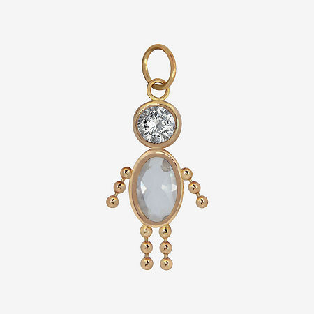 Click here for 10K Gold April Birthstone Babies Boy Charm  One Si... prices