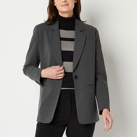 Click here for Worthington Womens Relaxed Single Button Blazer  X... prices
