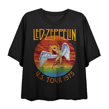 Click here for Led Zeppelin U.S.Tour 1975 Cropped Tee Womens Juni... prices