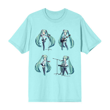 Click here for Hatsune Miku Band Boyfriend Tee Womens Crew Neck S... prices
