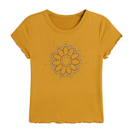Click here for Knit Works Big Kid Girls Round Neck Short Sleeve R... prices