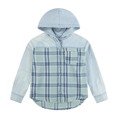 Click here for Levis Big Kid Girls Hooded Long Sleeve Regular Fit... prices